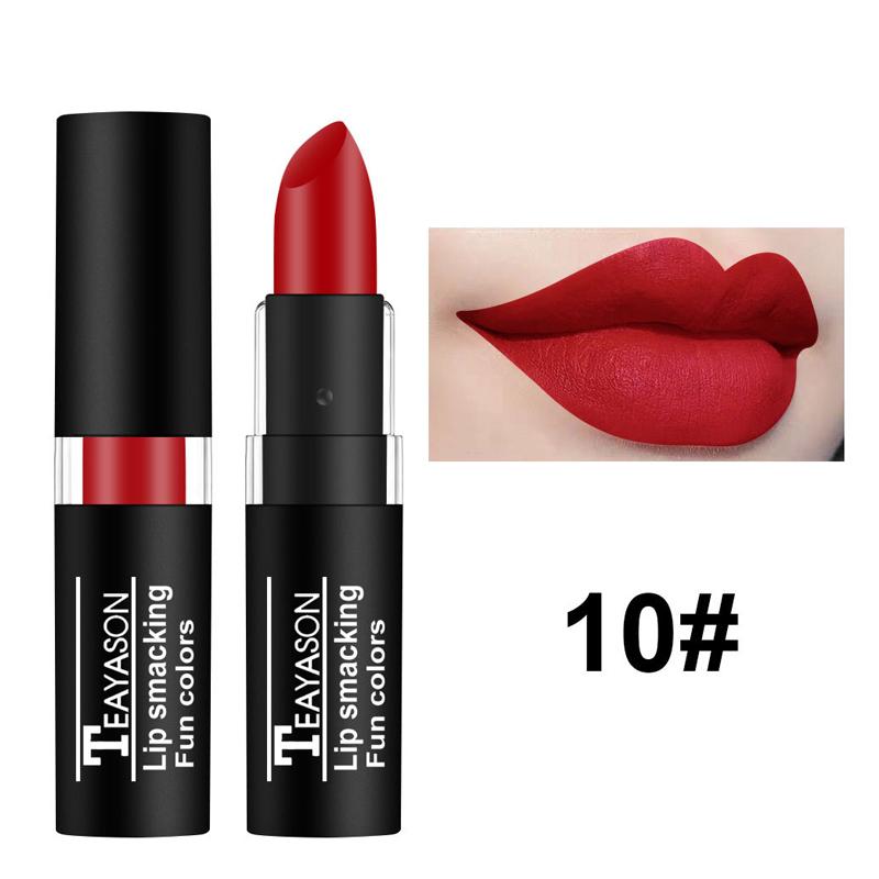 Buy TEAYASON 12 Color Lipstick Make Up Waterproof Lasting Sexy Red ...