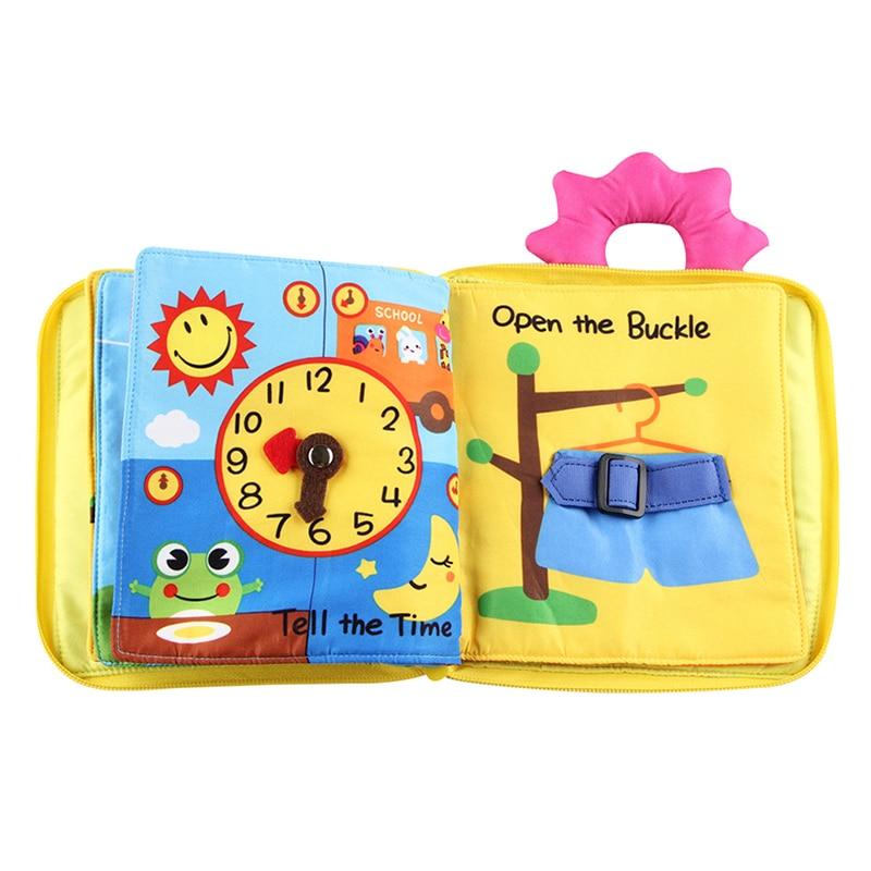 Buy Baby Toy Soft 3D Cloth Book First Book Montessori Infant Early ...