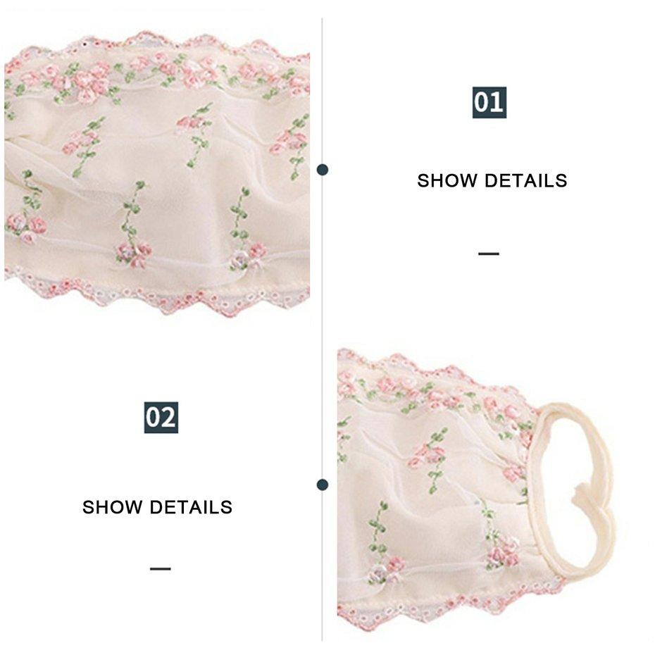 Buy ICOCO ShoppingSmile Ladies Fashion Thin Lace Sunscreen Mask Three ...