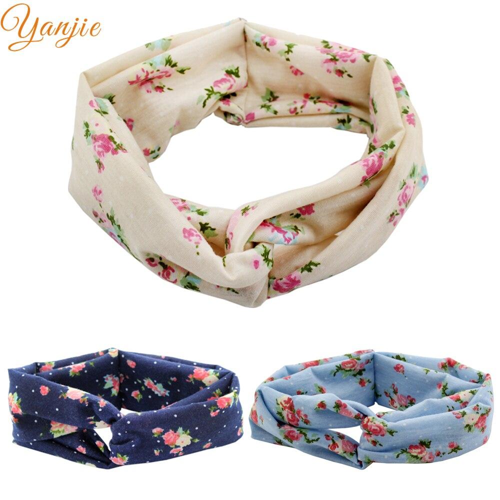 Headband Trendy European Spring/Summer Floral Cotton Infantile Headband ...