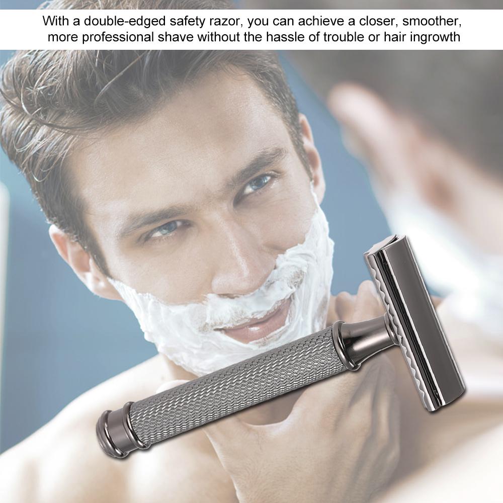 Buy Double-edged Shaving Razor Set Safety Beard Razor with Shaving ...