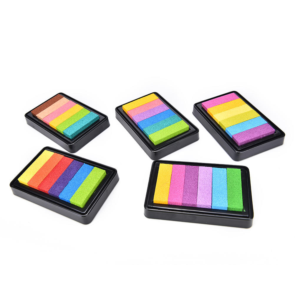 Buy Gradient Oil Based Ink Pad Signet For Paper Wood Craft Rubber Stamp ...