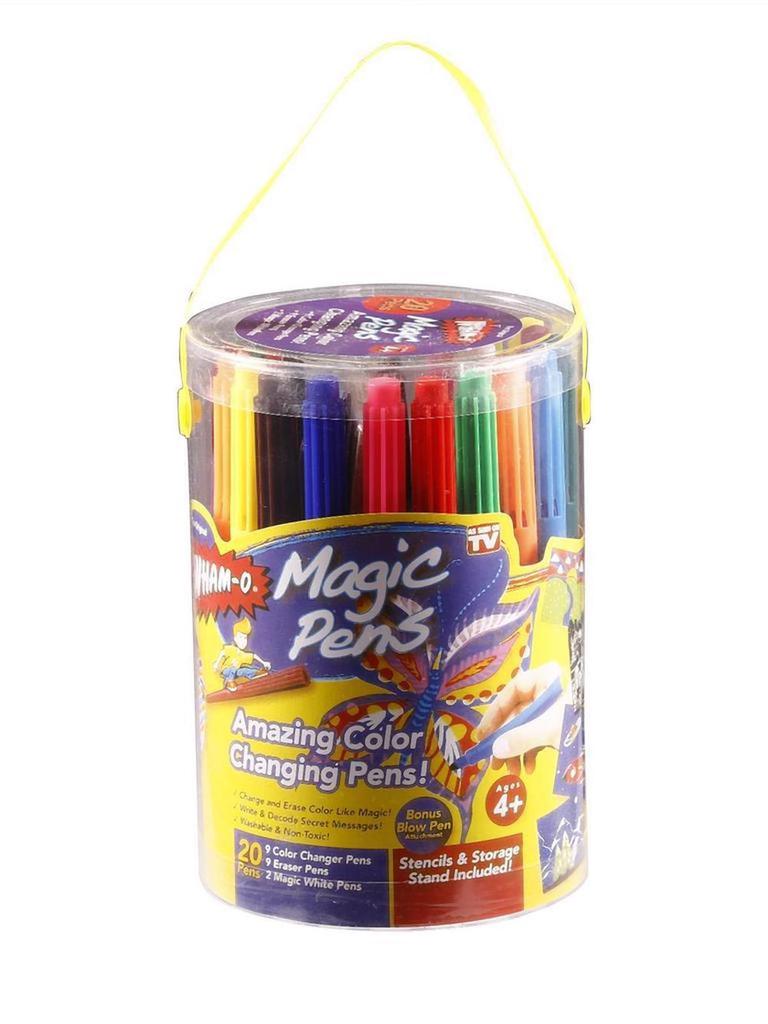 Buy Kids 20PCS Color Changing Eraser Pens Set Magic Makers Stencils ...