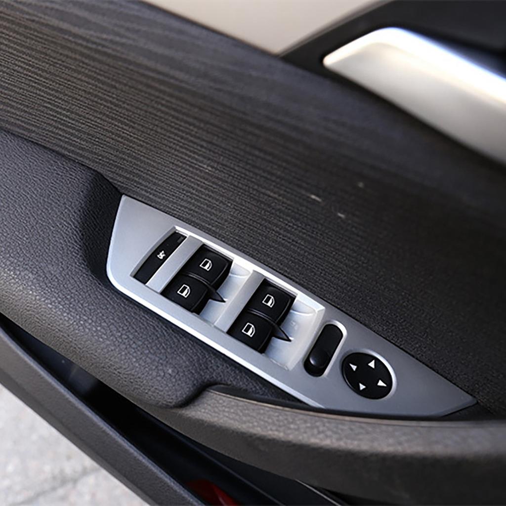 Buy Car Chrome ABS Glass Lift Switch Cover Trim For-BMW X1 2011-2015 at ...