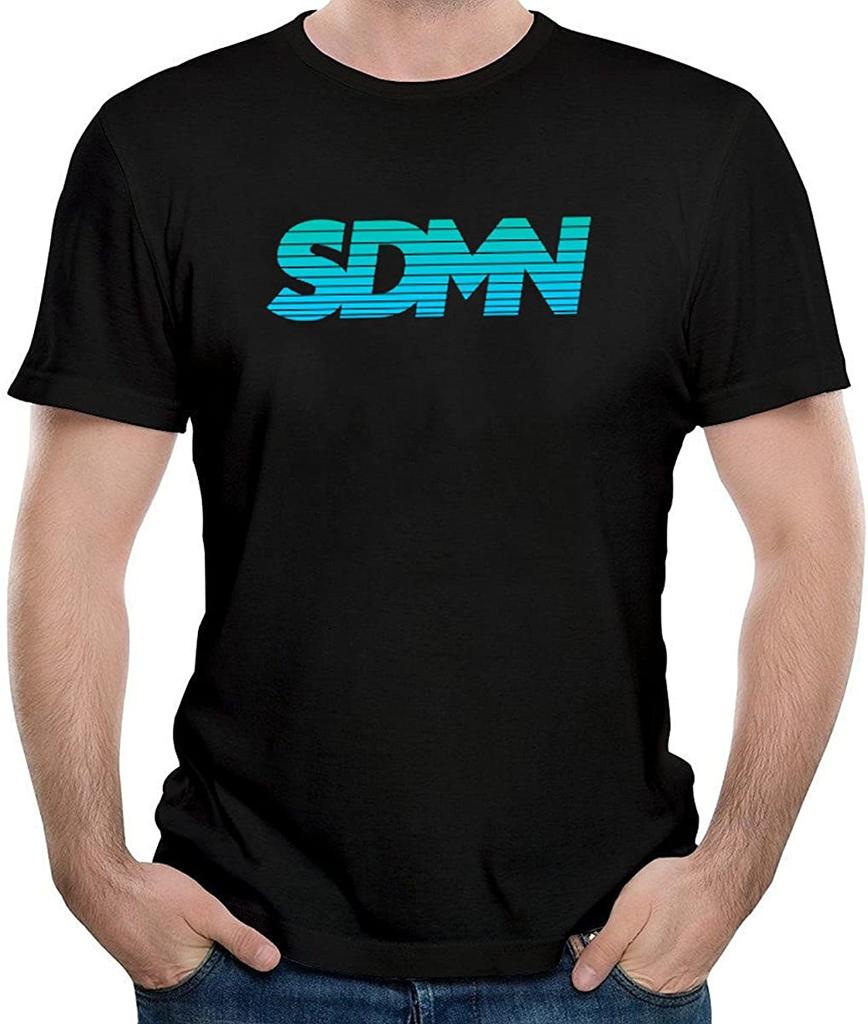 Buy ILONSE Men's Sidemen Blue Logo T Shirts Black at affordable prices ...