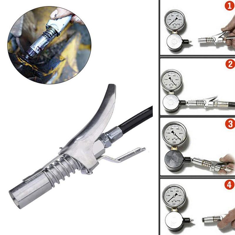 Buy Grease Gun Adapter Hose Kit Gun Lock Grease Coupler Quick Release ...