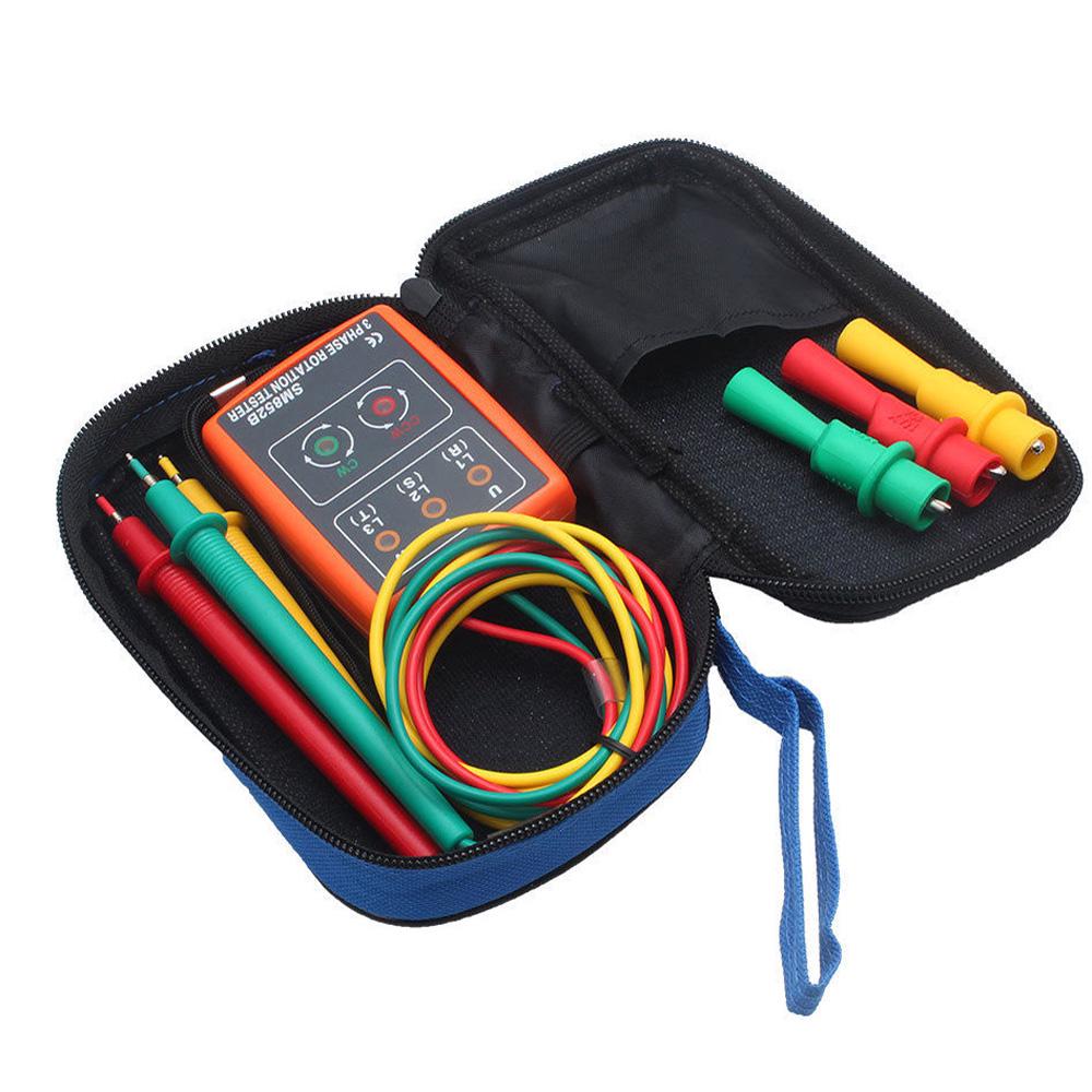 Buy 3 Three Phase Rotation Motor Sequence Meter Tester Indicator Tool ...