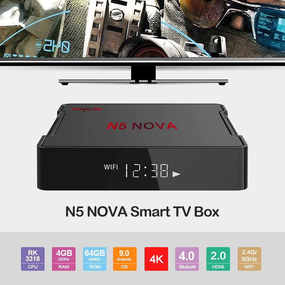 Buy N5 NOVA Android 9.0 4G+64G RK3318 Quad Core 4K H.264 Wifi BT4.0 Set ...