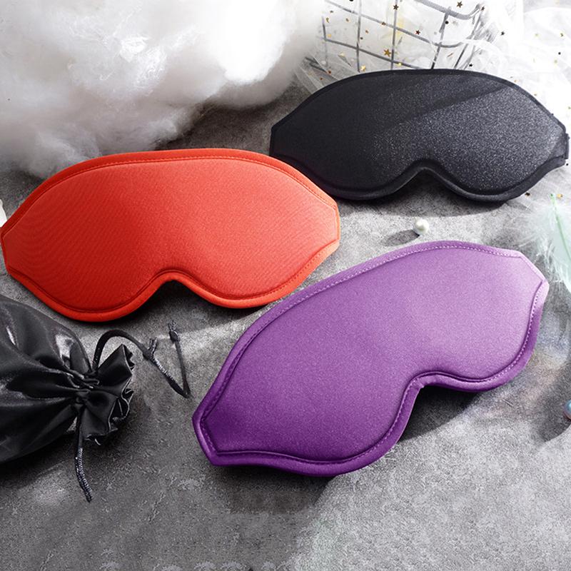 Buy 3D Memory Foam Silk Sleep Mask Soft Women Men Eye Patches Comfort ...