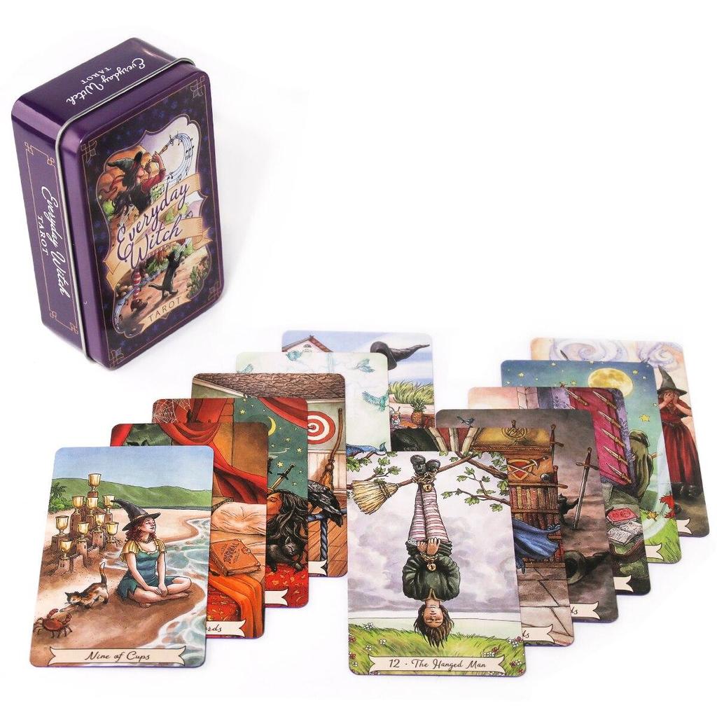 Buy Everyday Witch Tarot Deck In A Tin Paperback High Quality Tarot ...