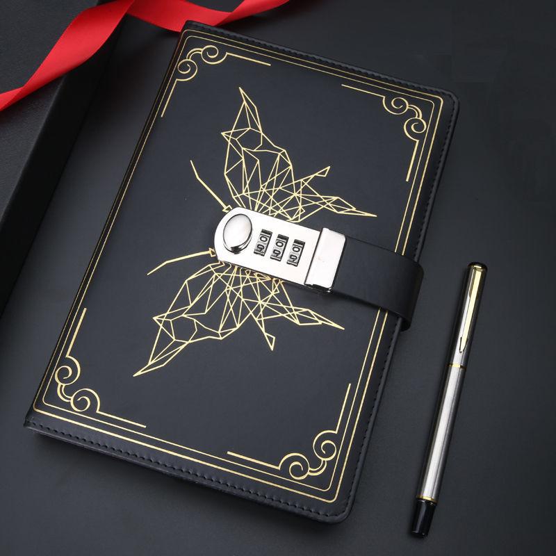Buy Retro Password Band Lock Diary Korean Book Board Creative Noteping ...