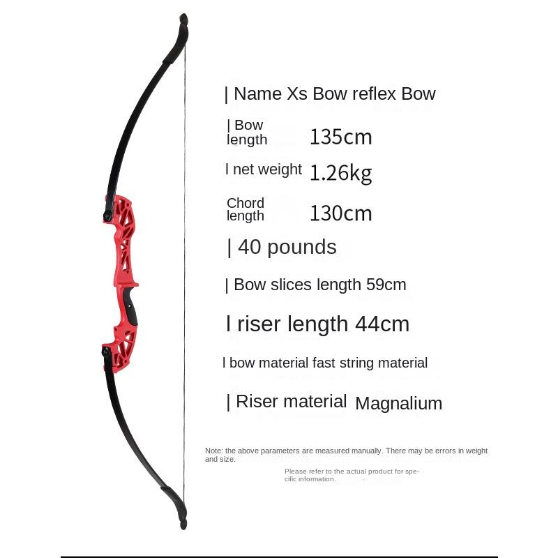 Buy Metal recurve bow straight pull bow archery competition competitive ...