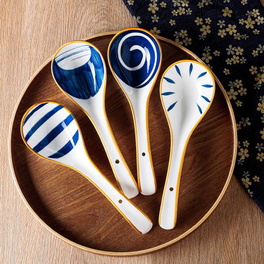 Buy Adults Stirring Japanese Style Mixing Ceramic Eating Cutlery ...