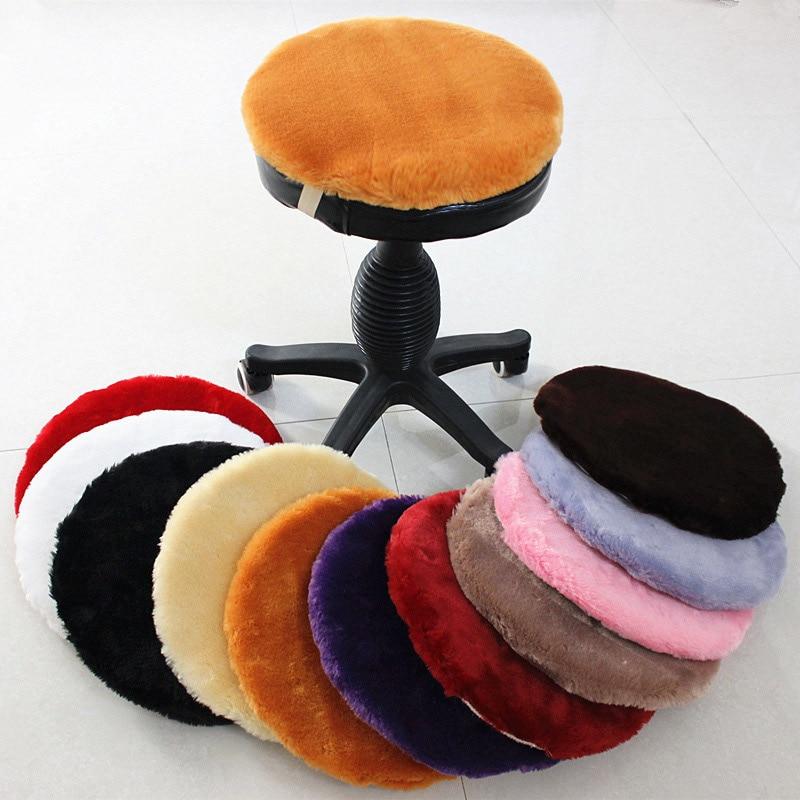 Buy Plush Cushion Thicken Non-Slip Dining Chair Round Stool Futon ...