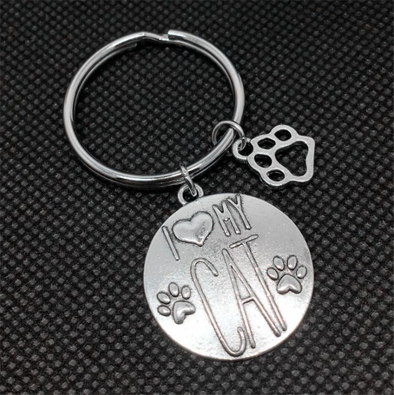 1 Pc Dog Paw Key chain Blank Charm for Personalized Print Engraved ...