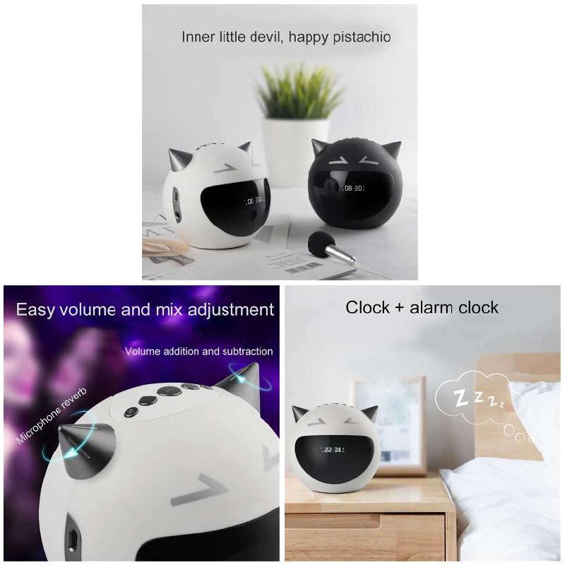 Buy Speaker Clock Wireless Support TF Digital Alarm Radio FM Devil ...