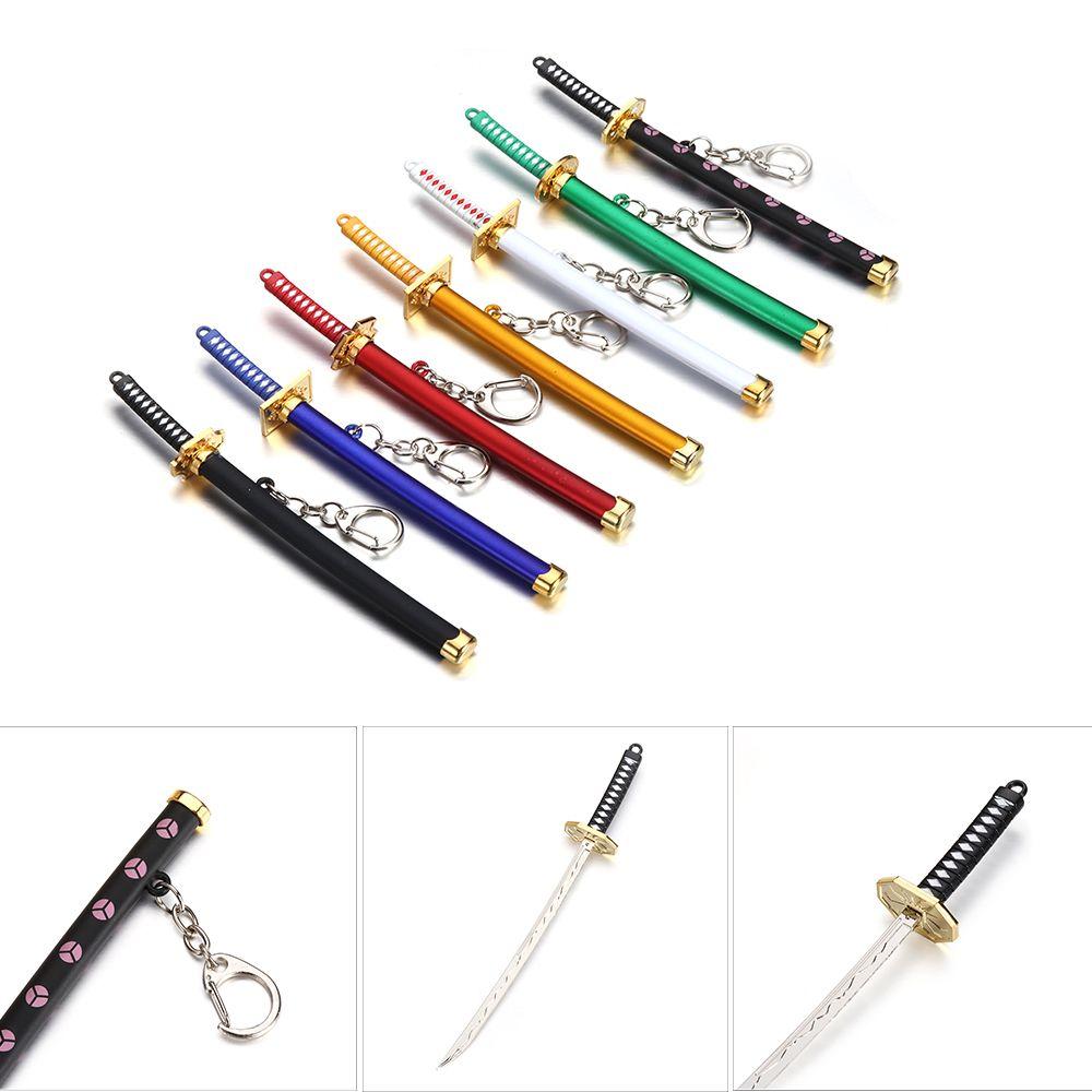 Buy Metal Alloy 15CM Samurai Sword Keychain Zoro Katana Buckle Game ...