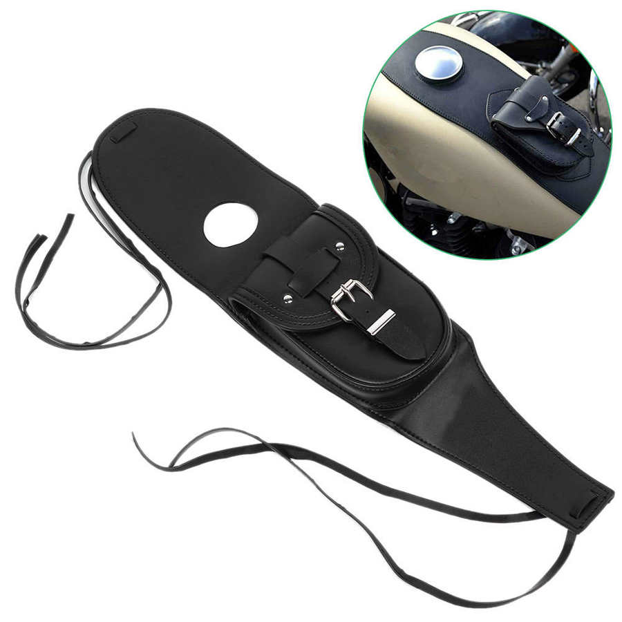 Buy REALZION Black Motorcycle Gas Tank Dash Console Center Pouch Bag ...
