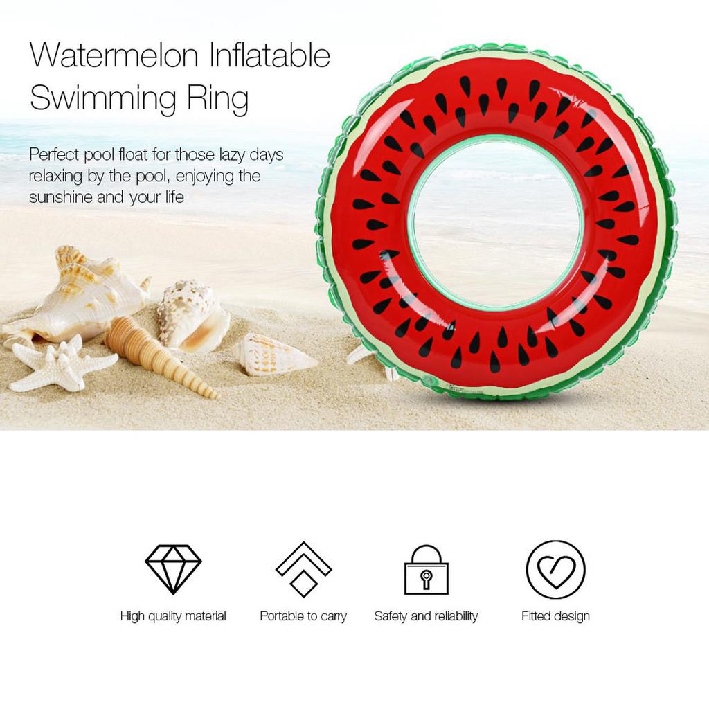 Buy Watermelon Inflatable Swimming Ring Inflatable Pool Float Circle at ...