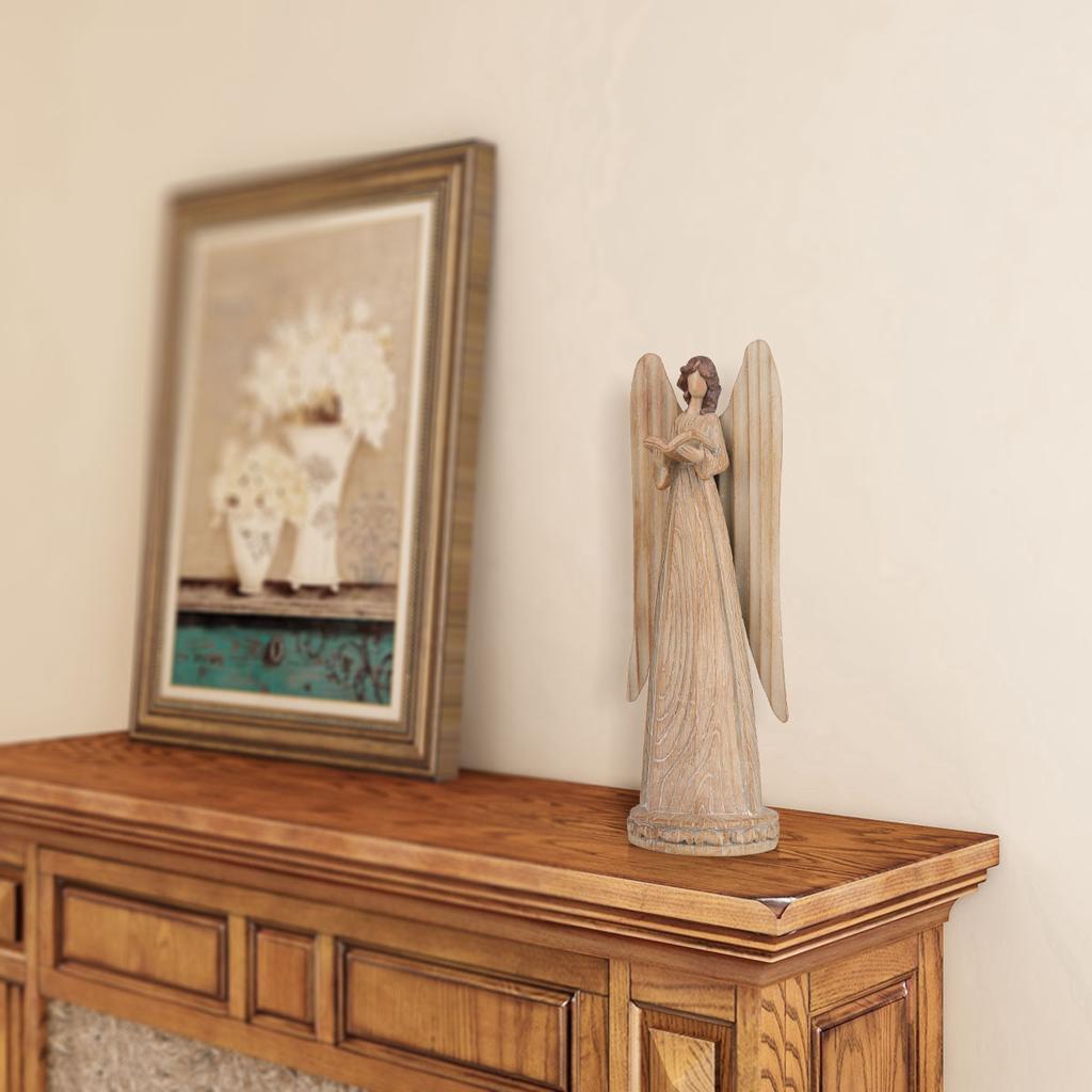 Buy Tooarts Angel Statue Angel Singing Hymns Resin Art Sculpture Home ...