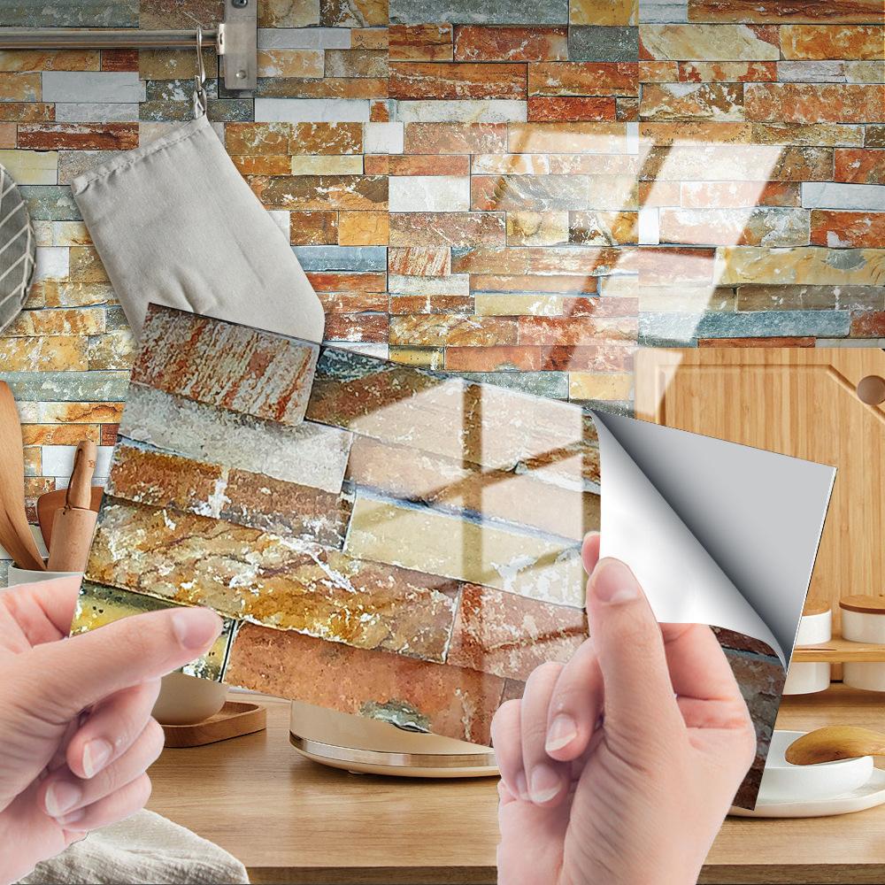 Buy 12Pcs 3D Crystal Tile Sticker Self-adhesive Waterproof Imitation ...