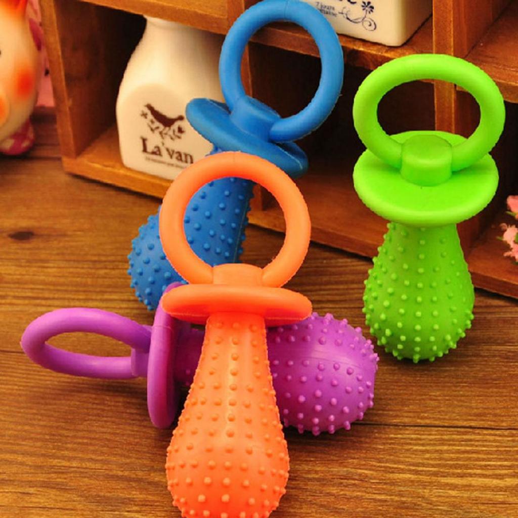 Buy New 1 Pc Random Color Rubber Pacifier Puppy Dog Chewing Molar Play ...