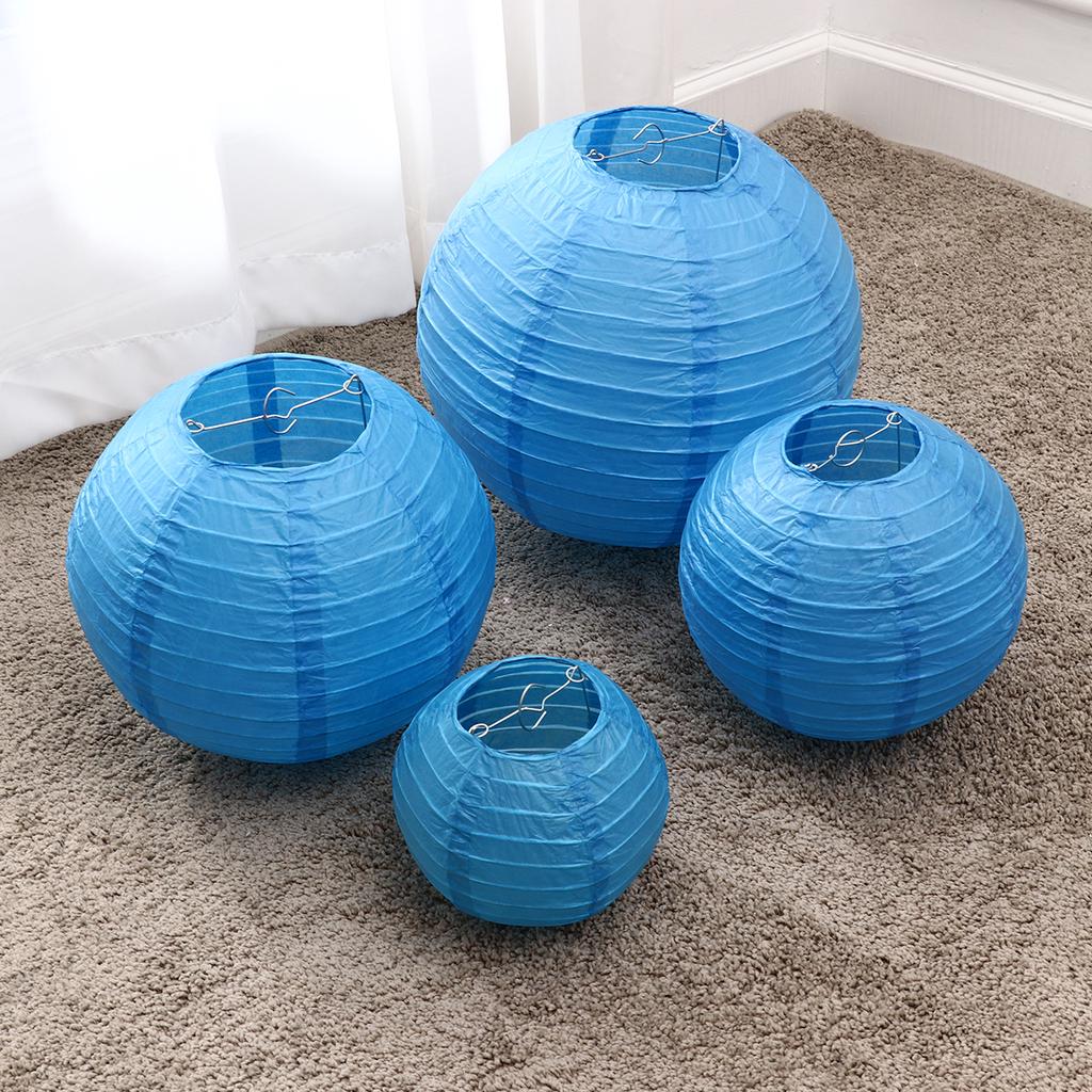 Buy Sengaki12pcs Foldable Paper Chinese Lanterns Festive Round Hanging ...