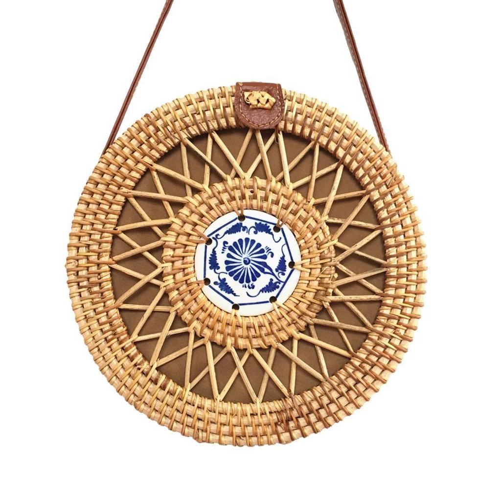 Buy Fashion Women Boho Style Shoulder Bag Satchel Round Handbag at ...