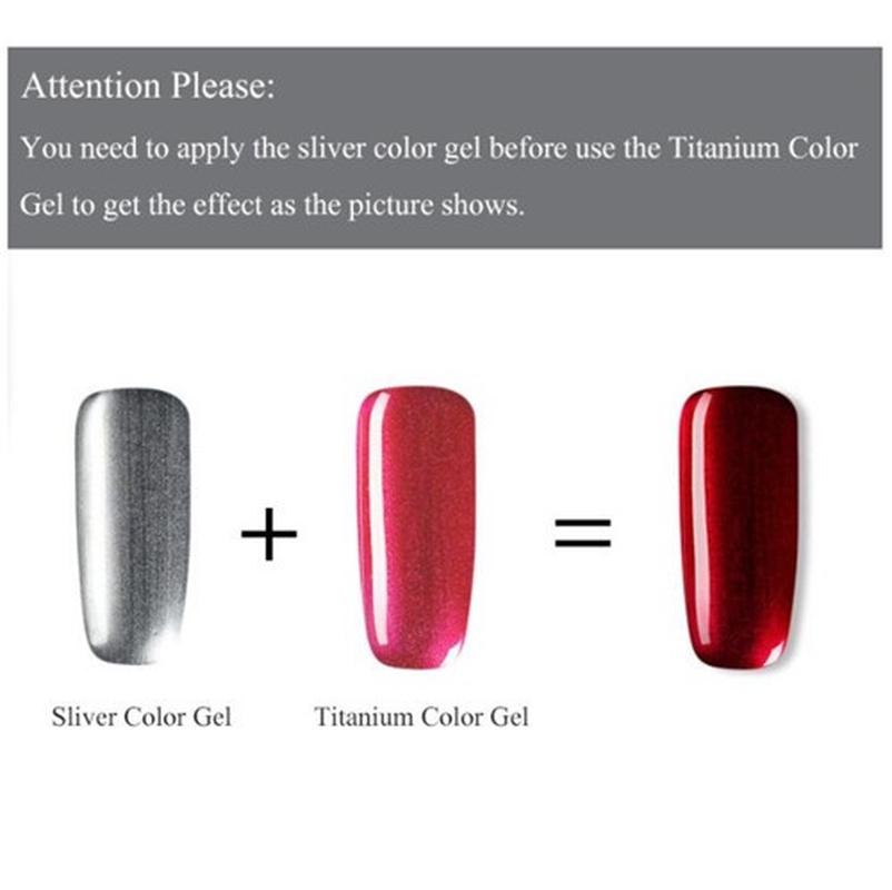 Buy New Lacquer Gel 10ml Titanium Nail Gel Polishing UV LED Immersion ...