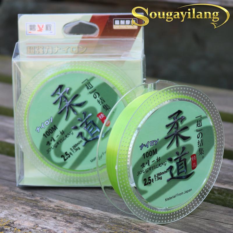 Buy Fishing Line 100M Nylon Fishing Line Transparent Fluorocarbon ...