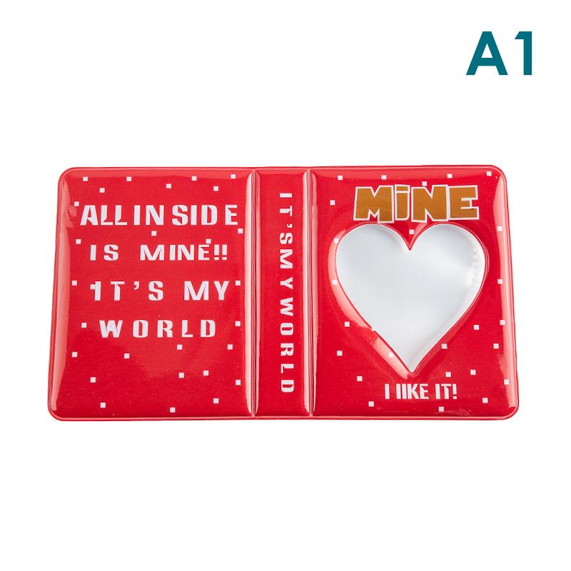 36 Pockets Tutar Mini Po Insert Pp Po Albüm Cutout Heart Po Albüm uygun ...