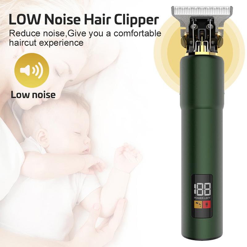 Buy Sangelar Retro Hair Trimmer Green Gold Professional Hairdressing ...