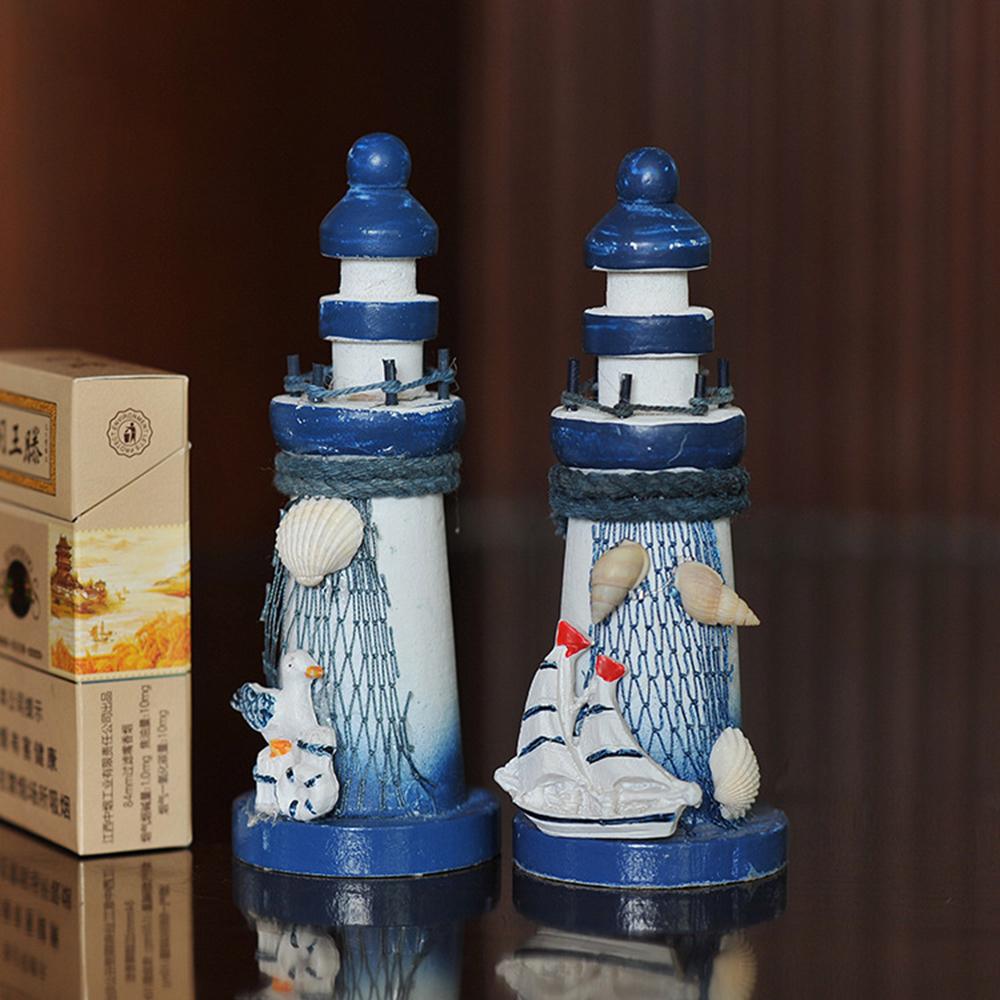 Buy Home Decor Anchor Wooden Lighthouse Nautical Themed Rooms ...