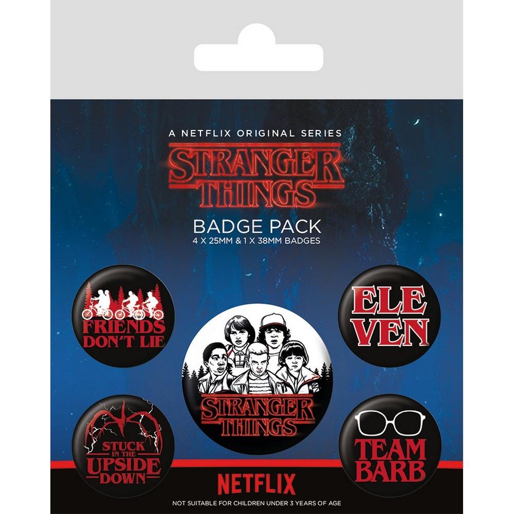 Stranger Things Character Badge Set (Pack of 5) uygun fiyatlı satın ...