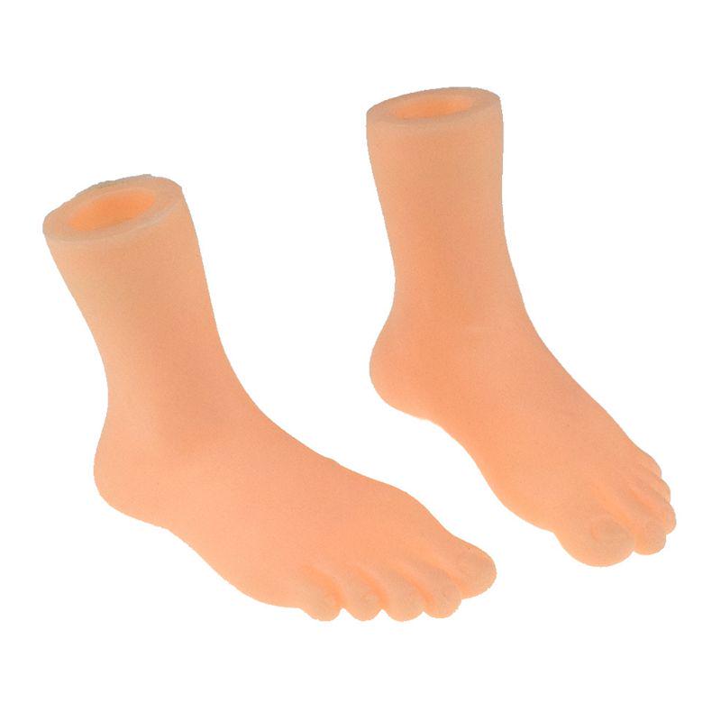 Buy 1 Pair Soft Vinyl Mini Finger Feet Puppets Tiny Left Right Hand ...
