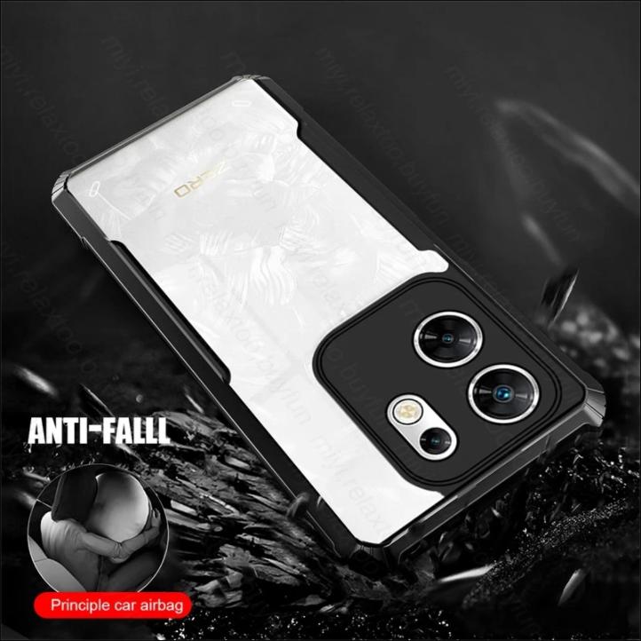 Buy For Infinix Zero 30 Zero30 4G X6731B Case Soft Silicone Edge Hard ...