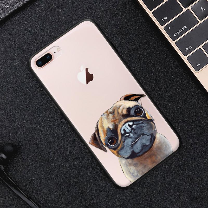 Buy Cute Pug Dog Art Paintng Pattern Hard Phone Case at affordable ...