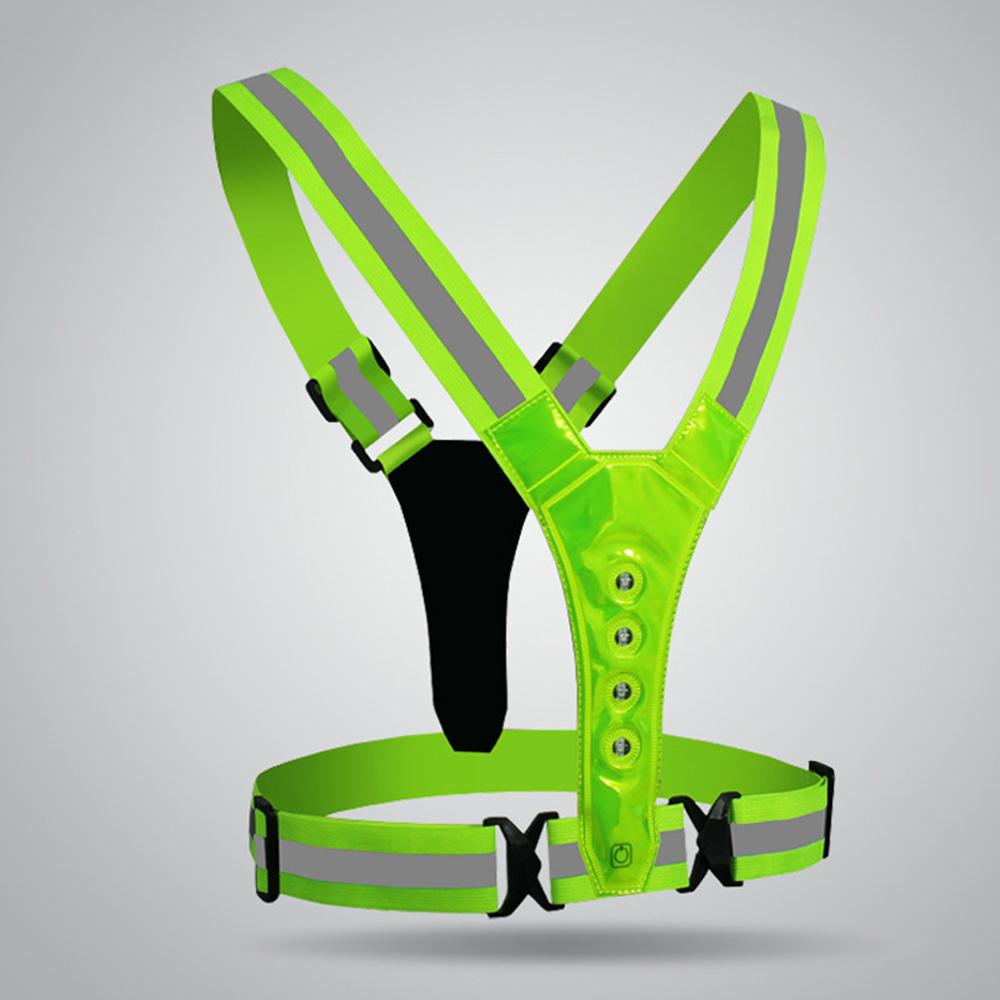 Buy High Visibility Vest Reflective LED Vests For Running Cycling ...