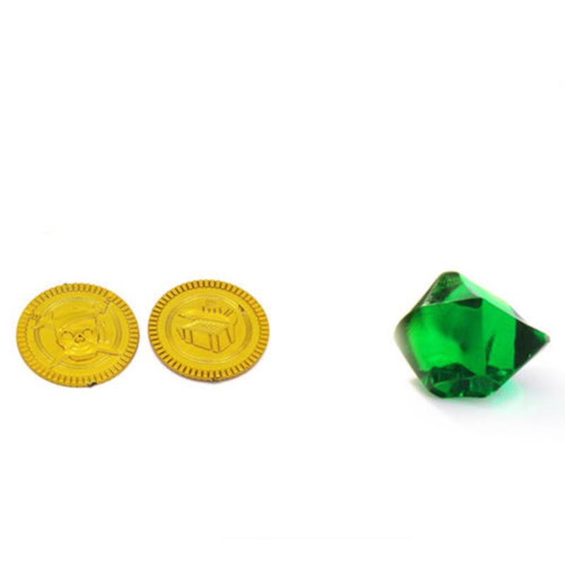 Buy 100PCS Fake Gems Diamonds Jewelry & 20PCS Pirate Coins Treasure ...
