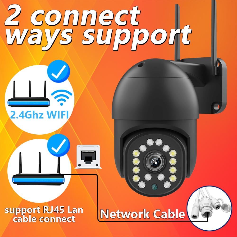 Buy EVKVO 5MP PTZ Wifi Camera CCTV Outdoor Ai Human Detection Audio IP ...