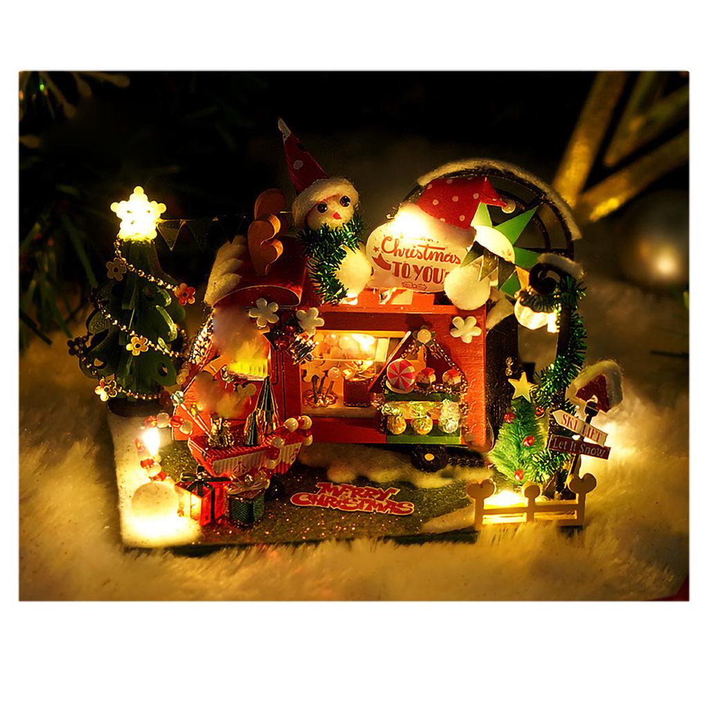 Cheap (Great home)Diy Hut Christmas Hut Wooden Handmade Gift Decoration ...