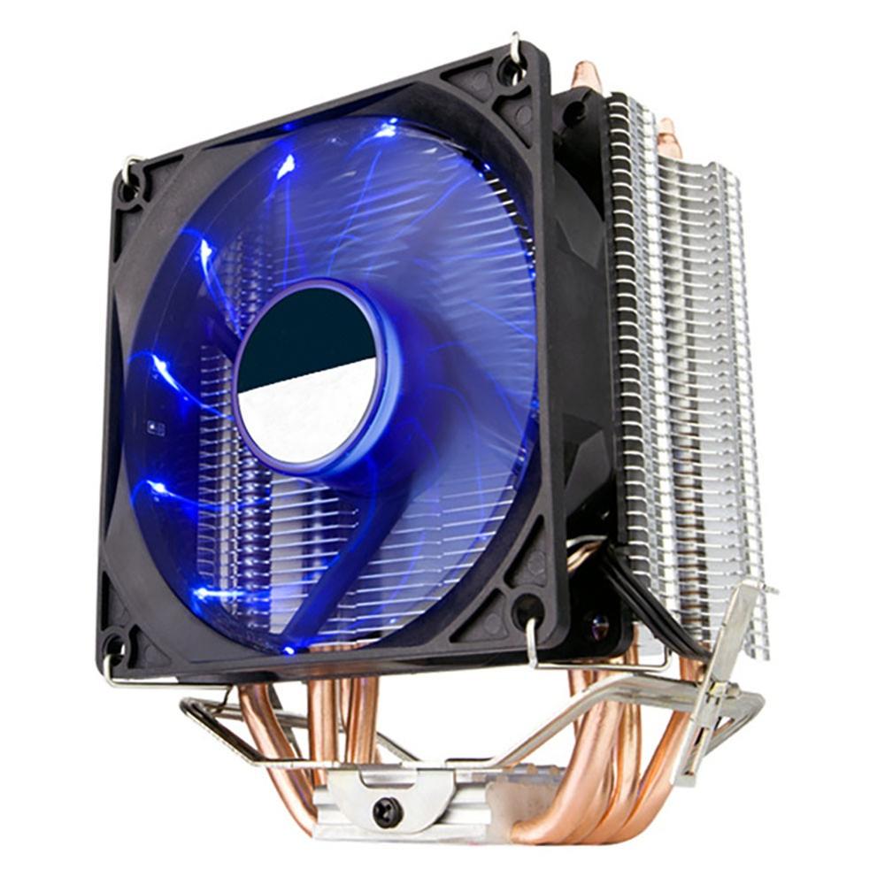 2 Heatpipe Premium CPU Cooler, Dual Row Staggered Heatsink Pipe Silent ...