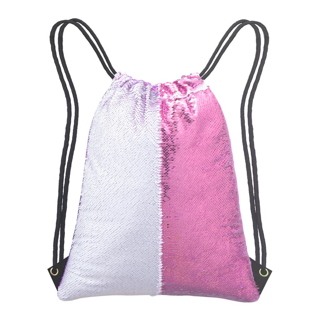 Buy Unisex Bag Sequins Backpack Girls Small Travel Princess Bling ...