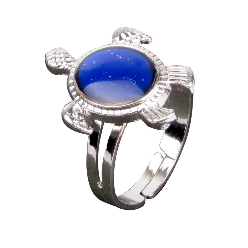 Buy Turtle Mood Ring Emotion Feeling Ring Color Change Ring Adjustable ...