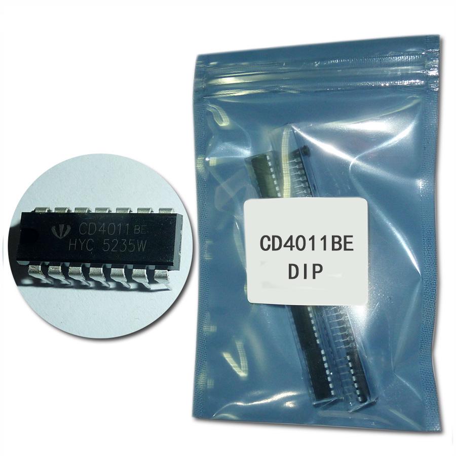 Buy 10PCS CD4011BE DIP CD4011 DIP-14 QUAD 2-INPUT NAND GATE IC ...