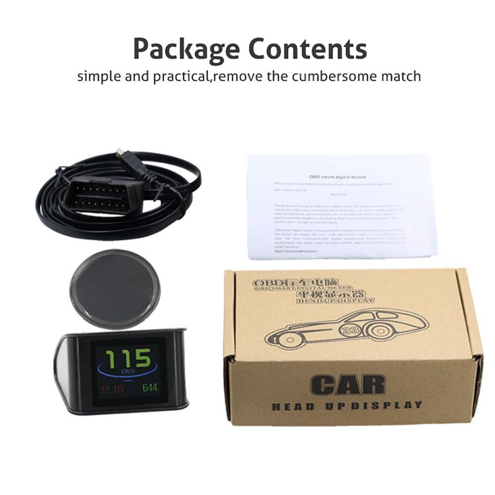 Buy Ancel P10 OBD2 Scanner HUD Display Car Head-up Digital Auto Voltage ...