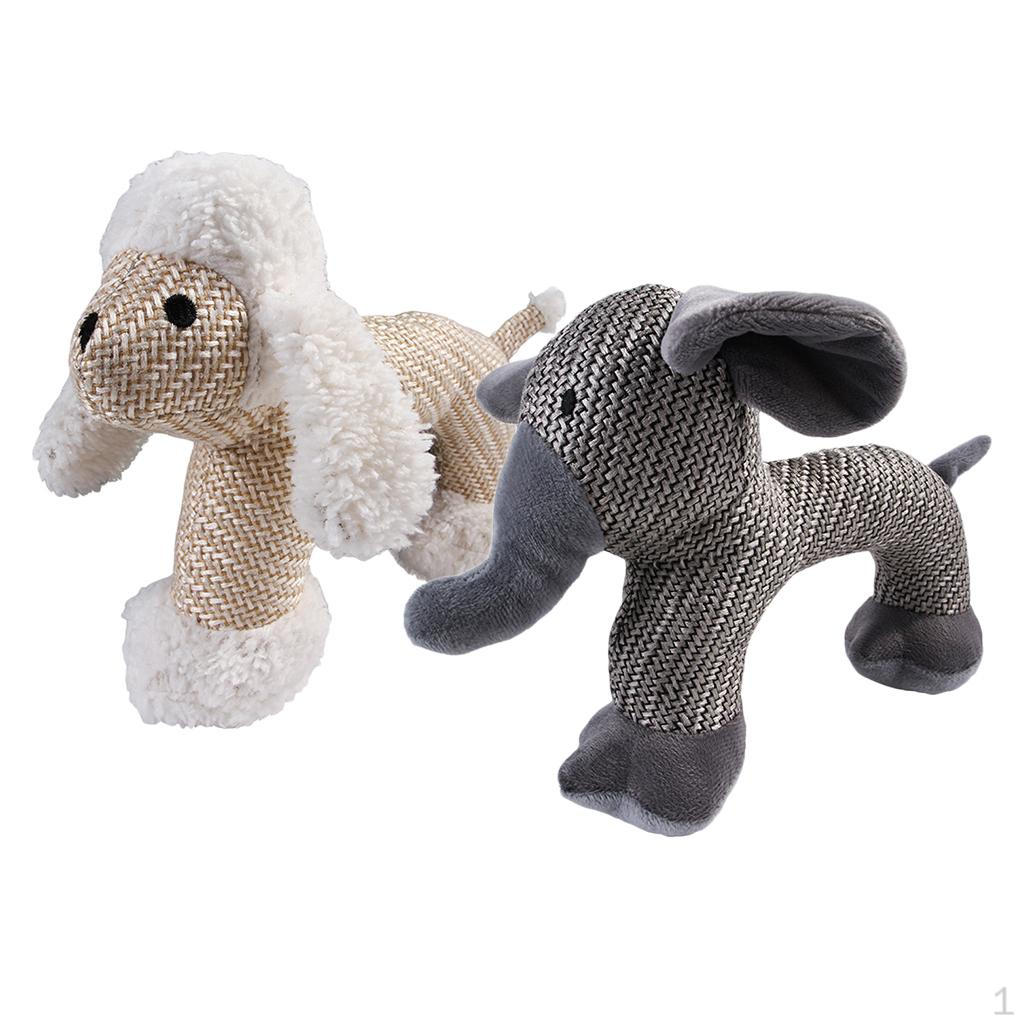 Buy 2 Pcs Pet Dog Puppy Squeaky Toys Animal Shaped Interative Squeaker ...