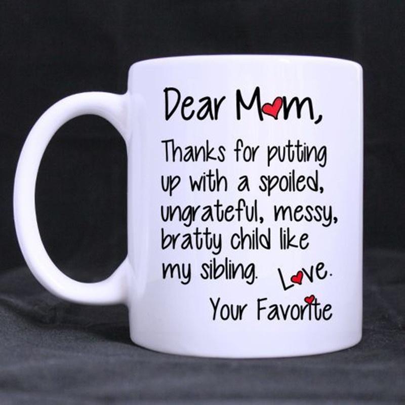 Buy Funny Sarcasm Dear Mom Ceramic Coffee Tea Novelty Mug Cup Gift ...
