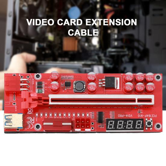 Buy PCI-E Adapter Card High Speed Reduce Motherboard Burden LED Marquee ...