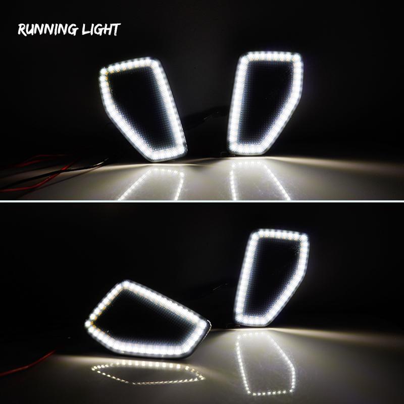 Switchback Amber White LED Front Fender Side Marker Lights For 2006 ...